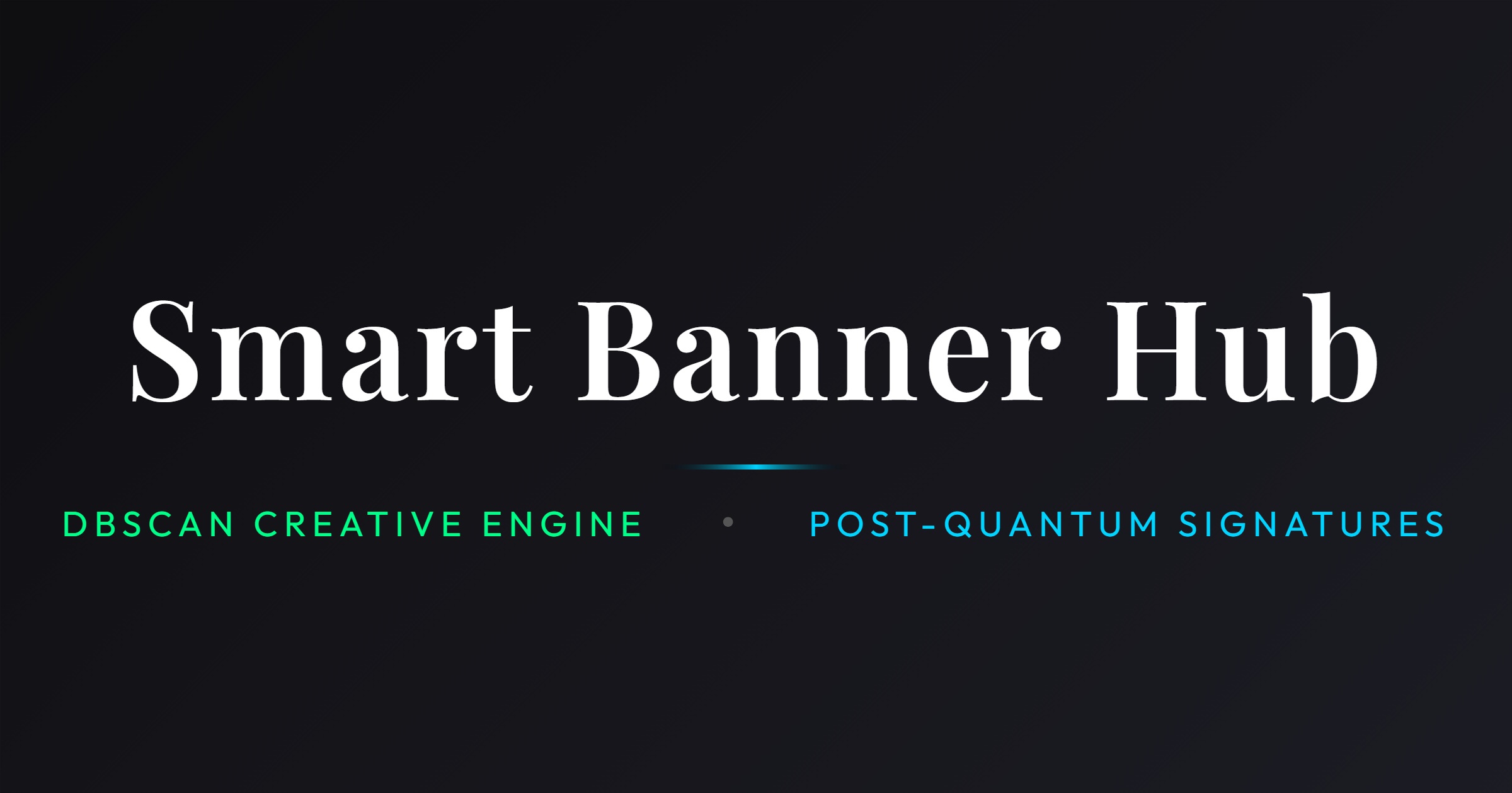 Smart Banner Hub | Clustrolin™ DBSCAN Creative Engine — Mathematical Animations & Banners